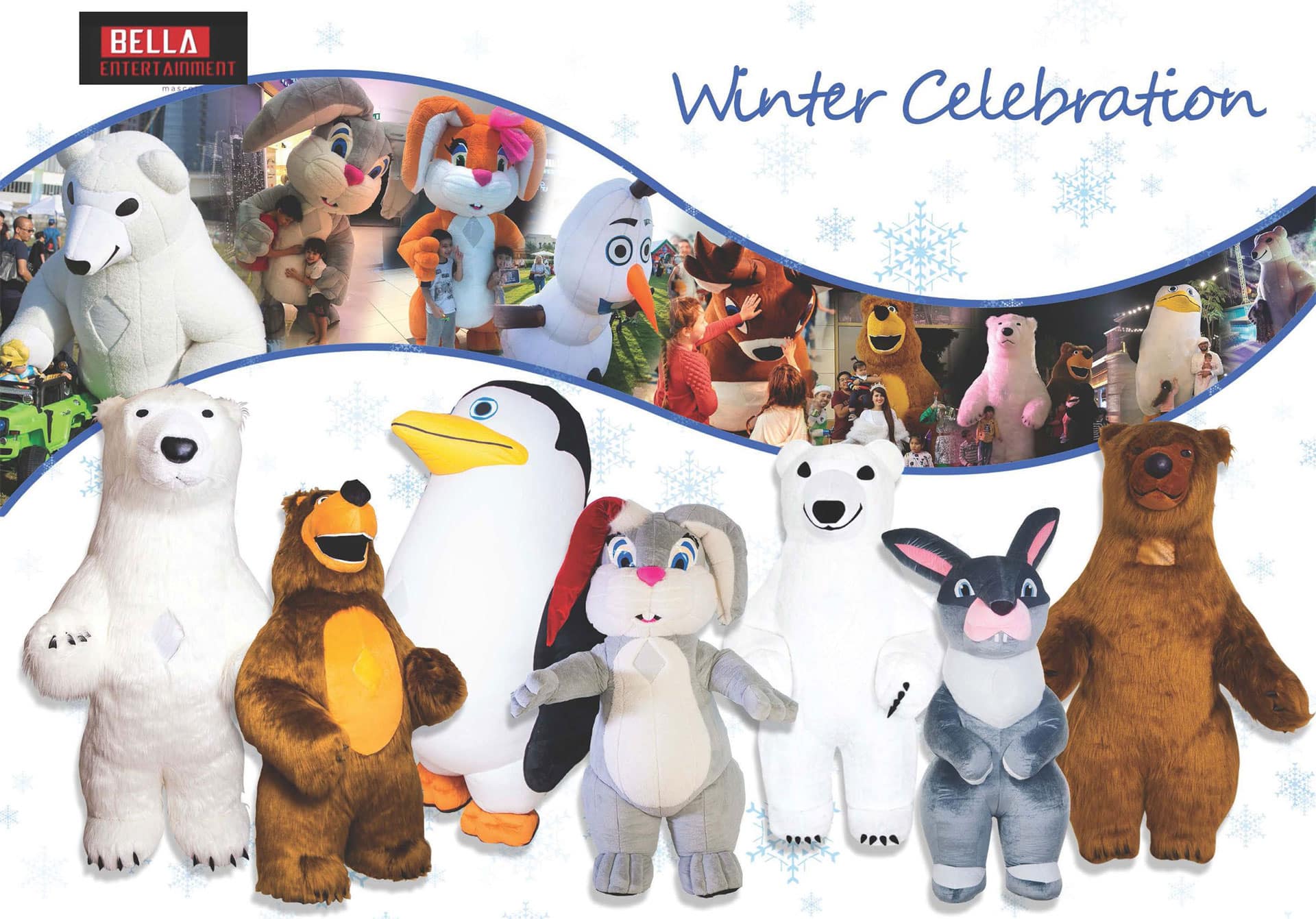 Hire Mascots in Dubai - Bella Entertainment Agency UAE